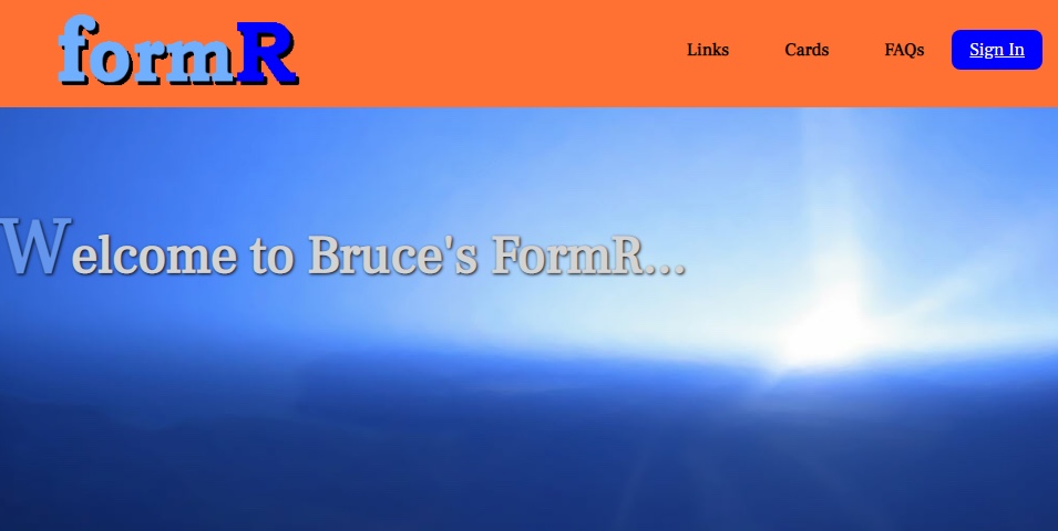 Your formR Website